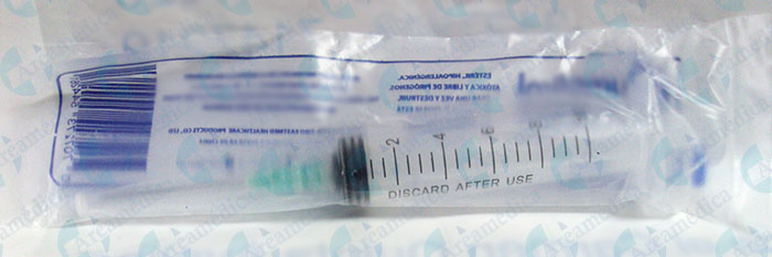 Jeringa inyectadora 10cc 21G aguja luer lock