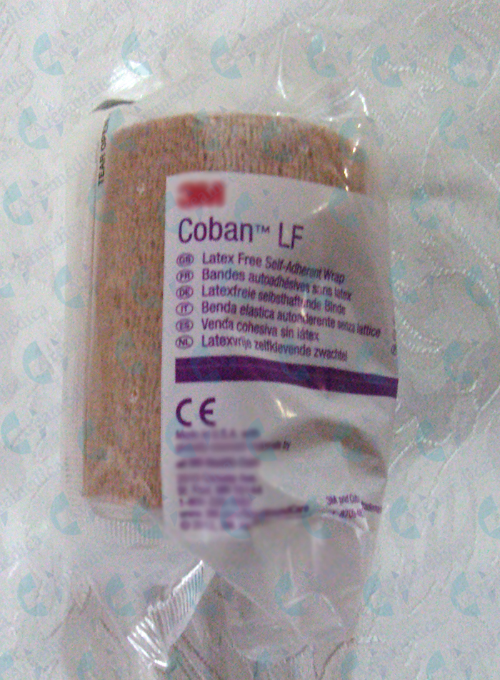 VENDA COBAN 3 PULGADAS ELASTICA AUTOADHERENTE 75MM *2 METROS COLOR PIEL 3M