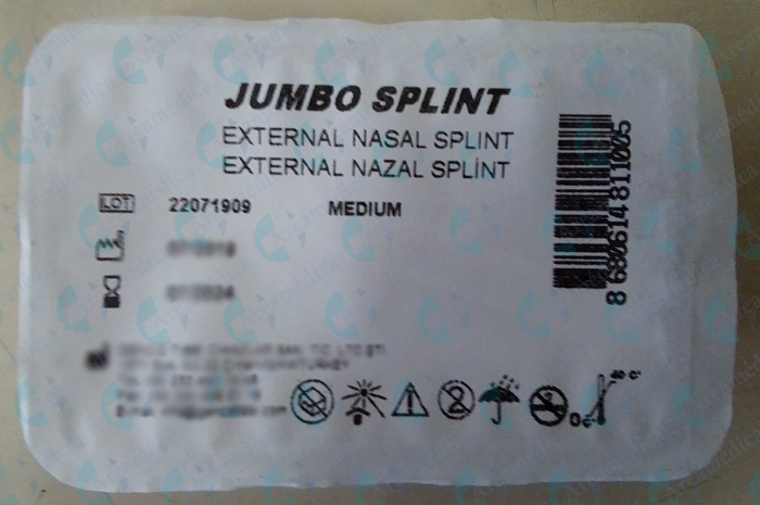 Ferula nasal externa de aluminio con adhesivo mediana jumbo splint
