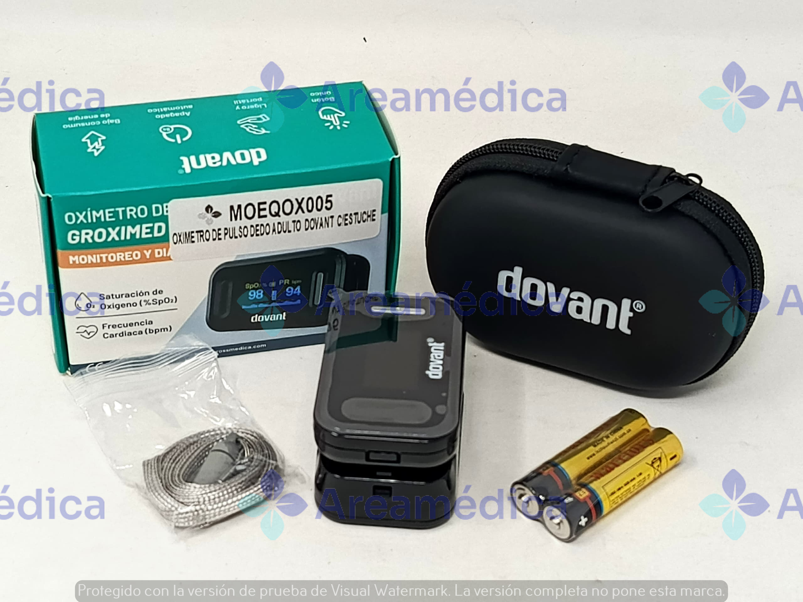 Oximetro de pulso dedo Adulto DOVAN con audio y Pantalla LCD