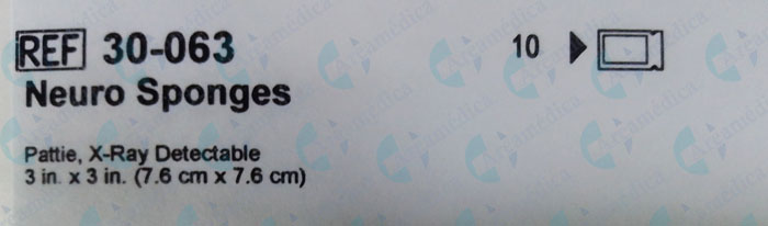 Cotonoide 75X75MM 3" X 3" pulgada sobre por 10 Cotonoides