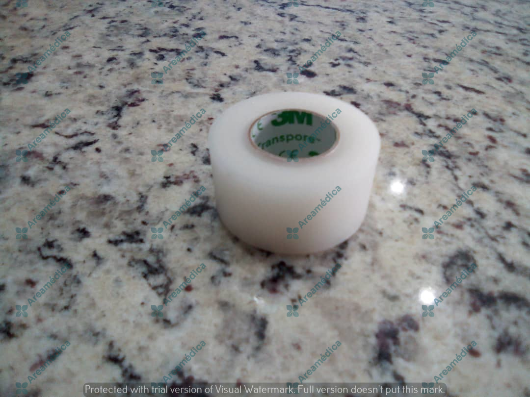 Cinta Medica Transpore 1 pulgada x 10 yardas / 2.56cm x 9,1m Adhesivo ...