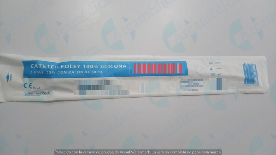 SONDA 2 VIAS SILICON 20FR FOLEY (E)CATETER URETRAL