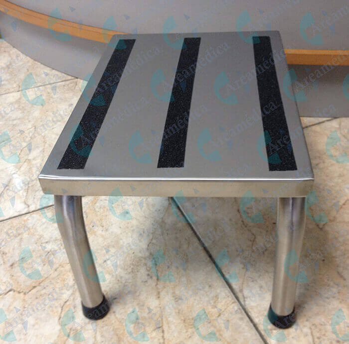 Escabel de un Paso en Acero Inoxidable