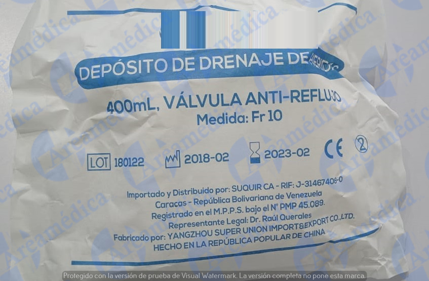 PORTOVAC EQUIPO SUCCION HERIDAS 1/8 (FR10) 400 ML