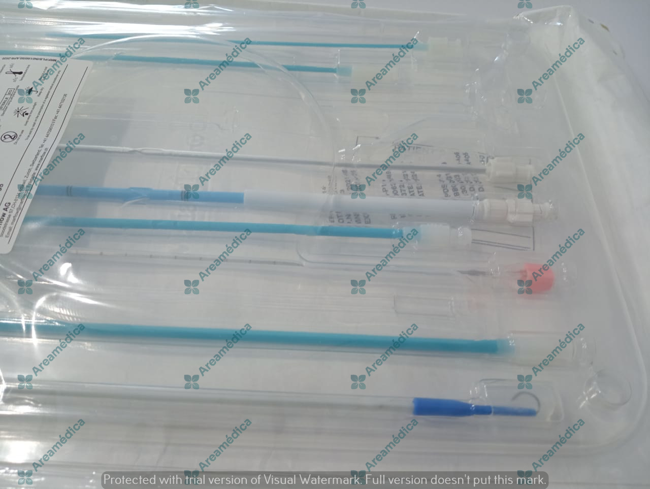 Set de Drenaje Cateter Pig Tail 14 Fr, D-6-8-12-14 Set Nefrostomia Dren ...