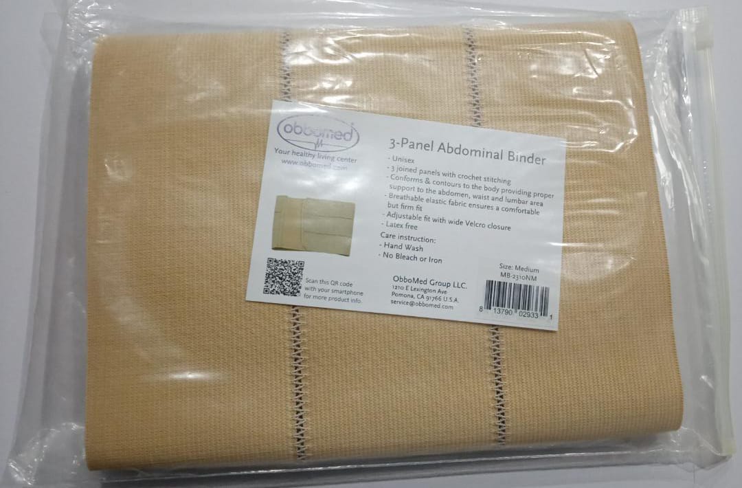 Faja Abdominal Post Operatoria Talla M.3 Paneles. A=23cm Obbomed Beige ...