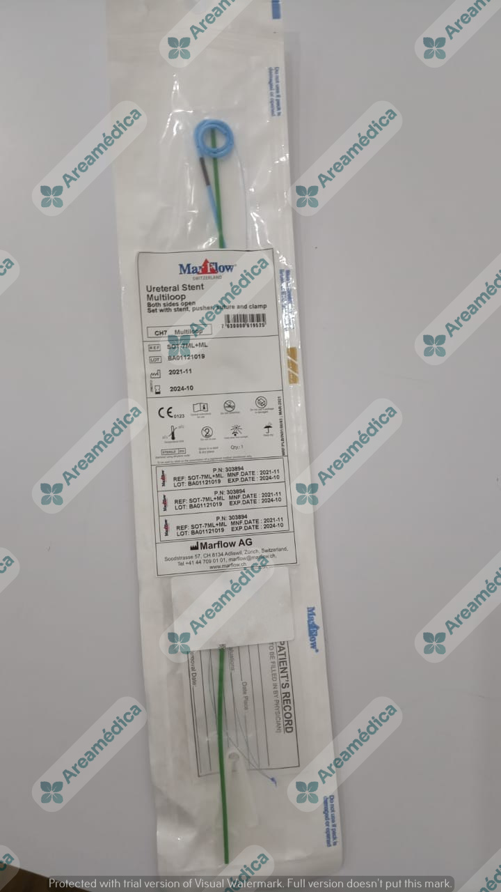 Cateter Doble J 7Fr x 24-30cm (Largo variable) Multiloop