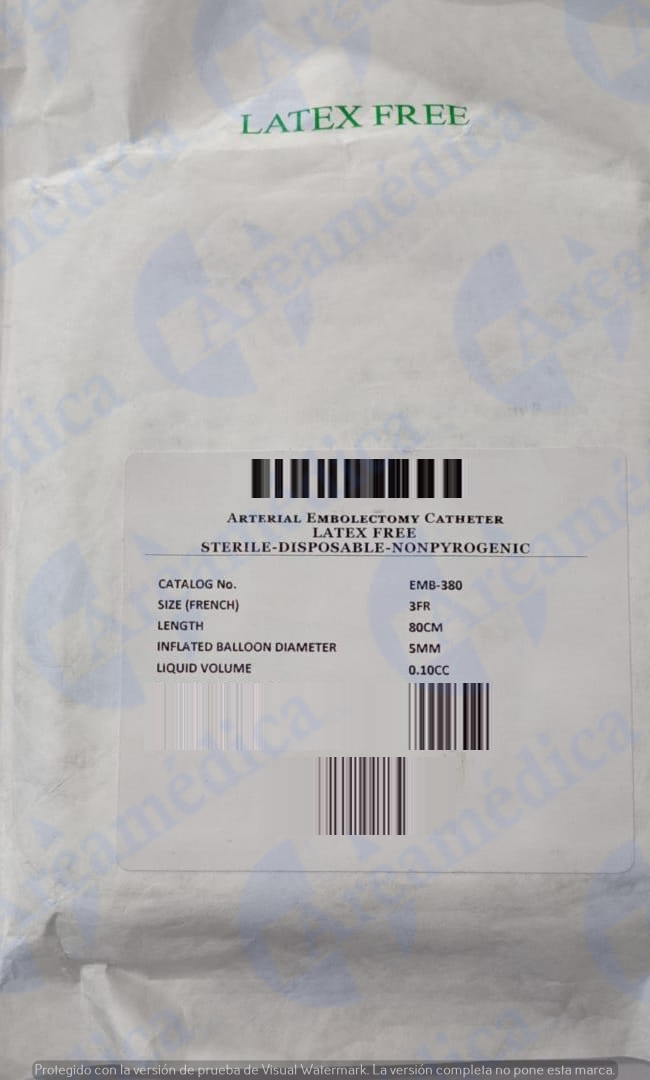 Cateter Fogarty 3fr x 80 cm (embolectomia)