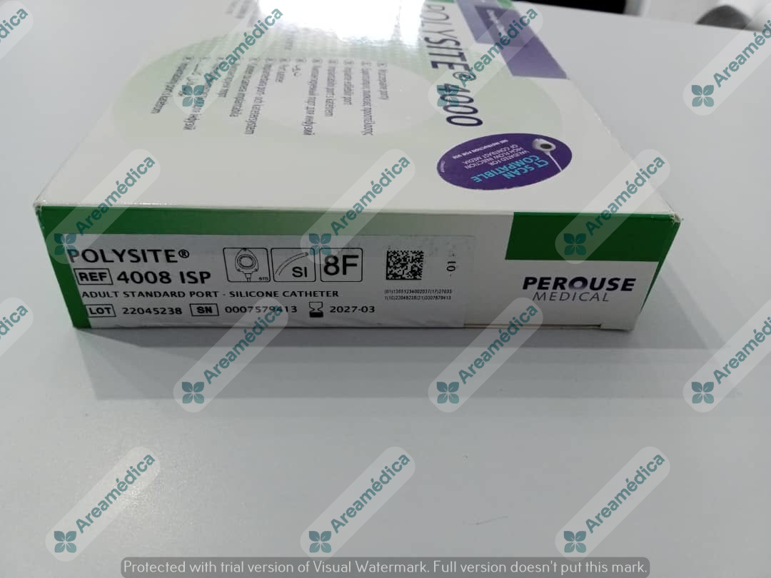 Cateter Puerto Port 8 Fr Implantable Marca Perouse Para Quimioterapia Polysite