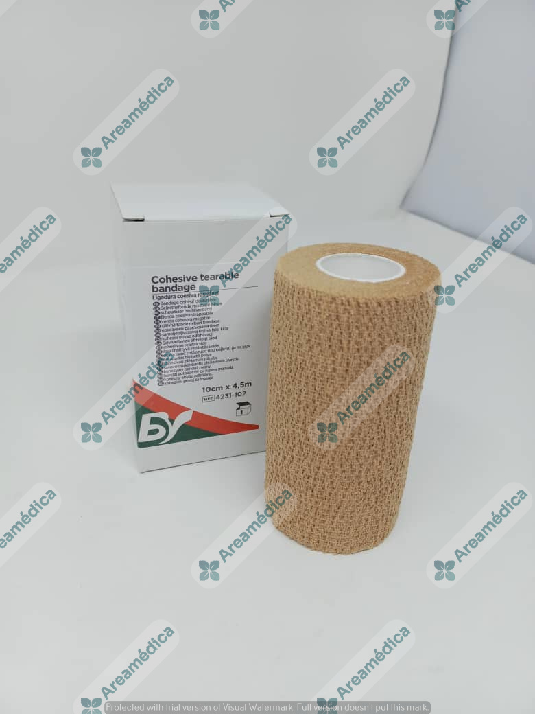 Venda Coban Generica 4 Plg x 5 yardas Elastica Autoadherente 10cmx 4.5m Rollo