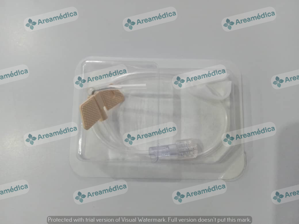 Aguja Huber Poliperf 19G x 17mm Con Linea De Conexion Pvc Para ...
