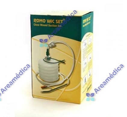 Portovac Equipo Succion Heridas 1/4 PLG (FG 16) 5,3 mm Cap 500 ml