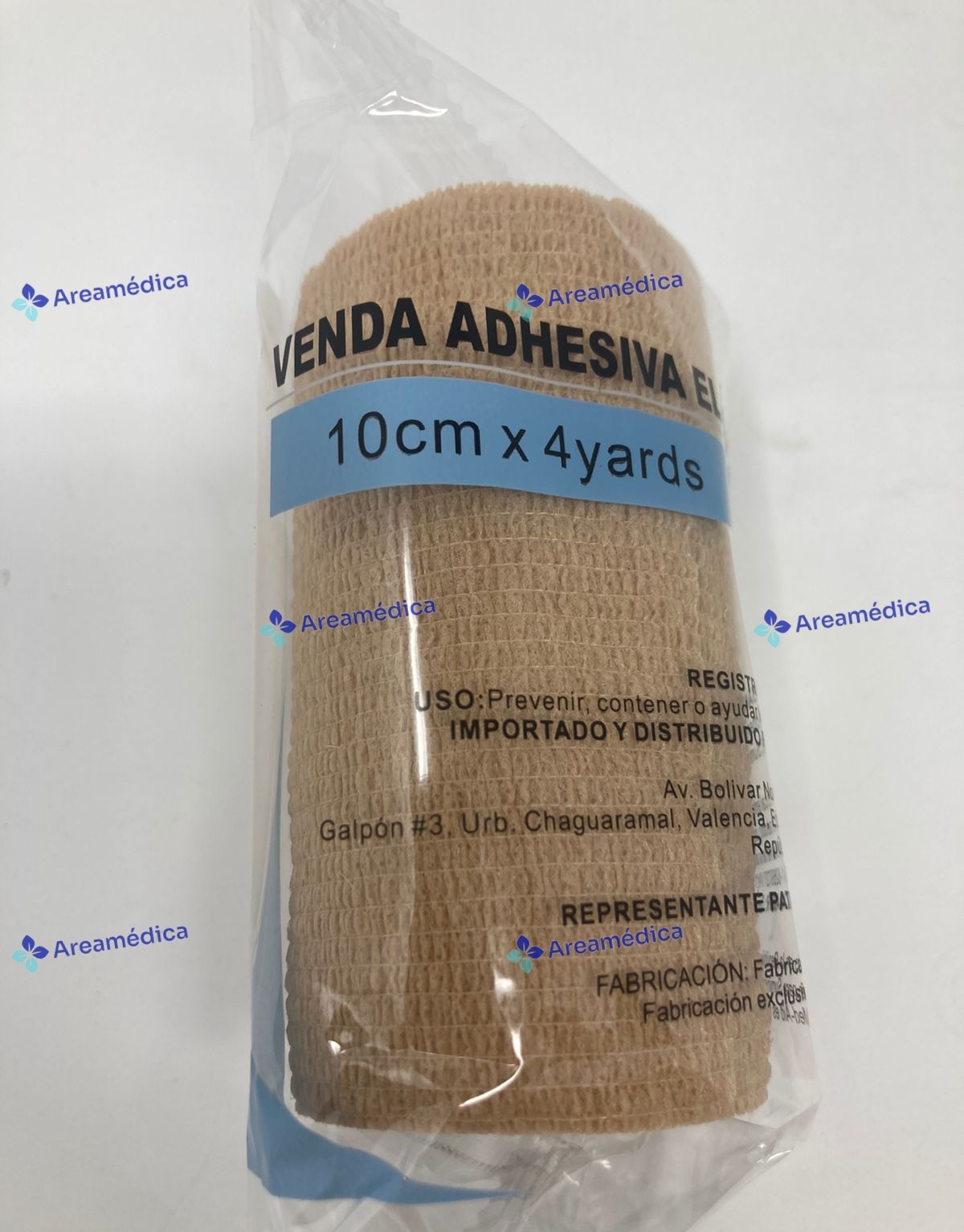 Venda Coban Generica Elastica Autoadherente 10cm x 3.5 m Rollo 4 Pulg x ...