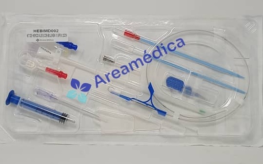 Kit De Hemodialisis con Bilumen 11.5 Fr x 20 cm (E )