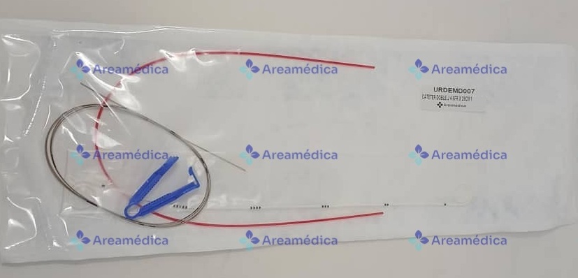 Cateter Doble J Ureteral 4.6FR x 26cm Incluye Guia De Acero Empujador ...