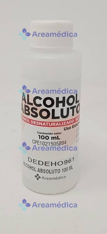 Alcohol Absoluto 100ml al 96% Precio x Unidad 100cc (E )