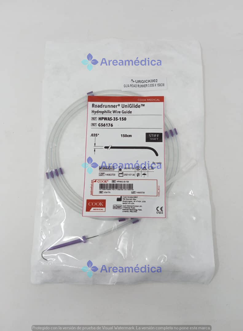 Guia Road Runner 0.035 X 150CM Cook Medical