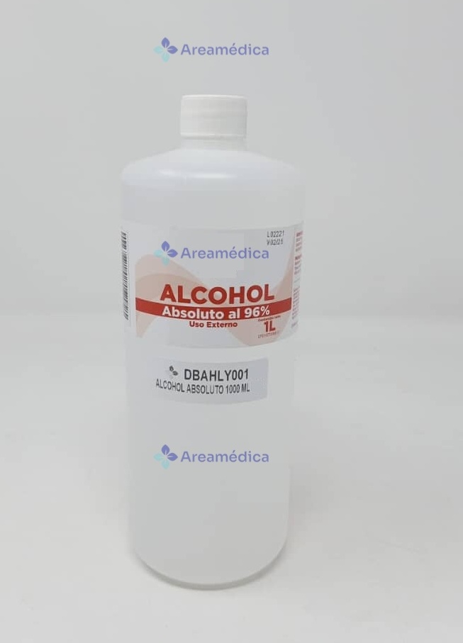 Alcohol Absoluto 1000 ml al 96% Precio x Und 1000cc (E )