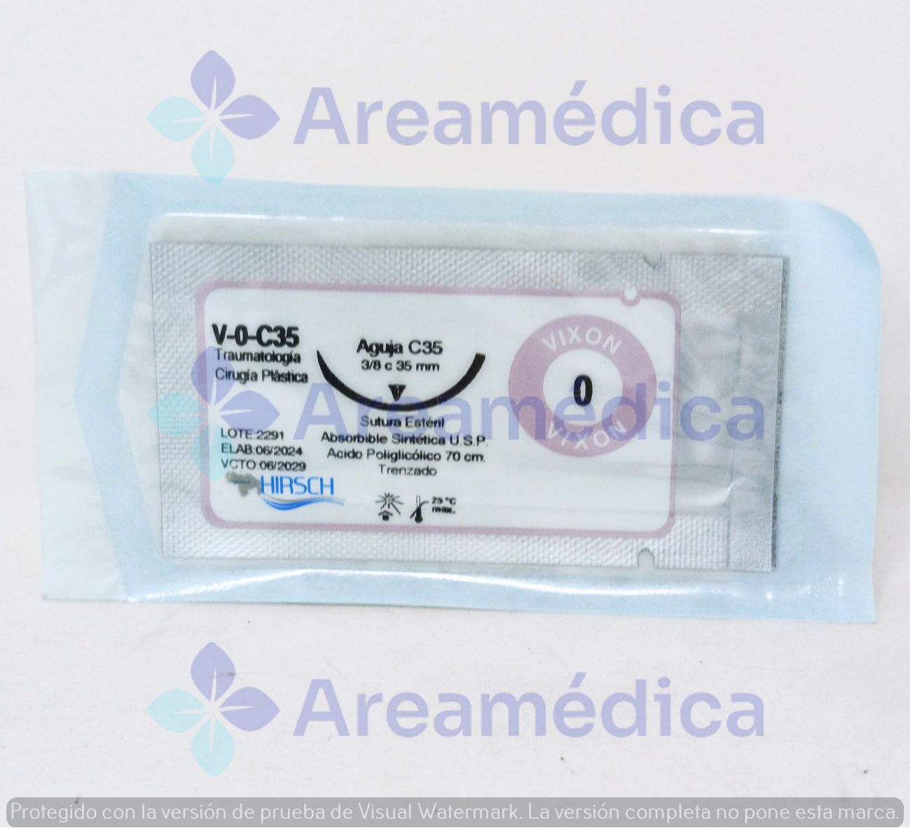 VICRYL 0 CURVA CORTANTE 1 AGUJA 3/8C 35MM 70CM ACIDO POLIGLICOLICO ...