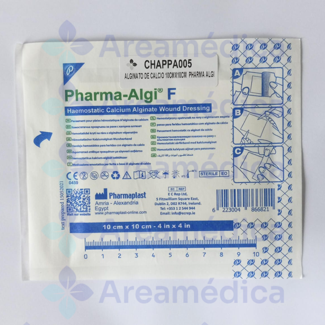APOSITO ALGINATO DE CALCIO 10CMX10CM SUPER ABSORBENTE