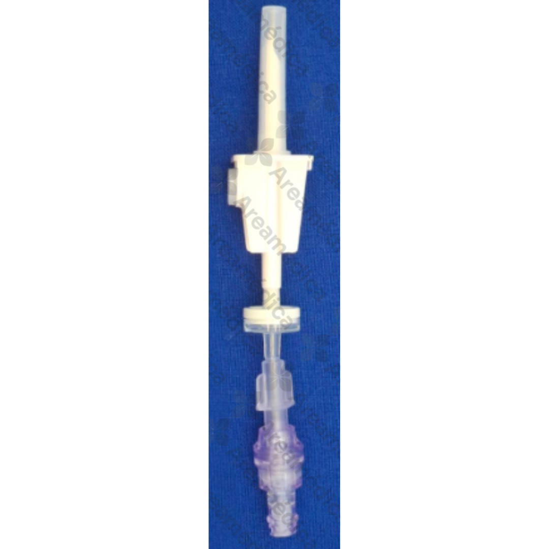 ESPIGA TRANSFERENCIA CON VALVULA ANTIREFLUJO CON CONECTOR LIBRE DE AGUJA