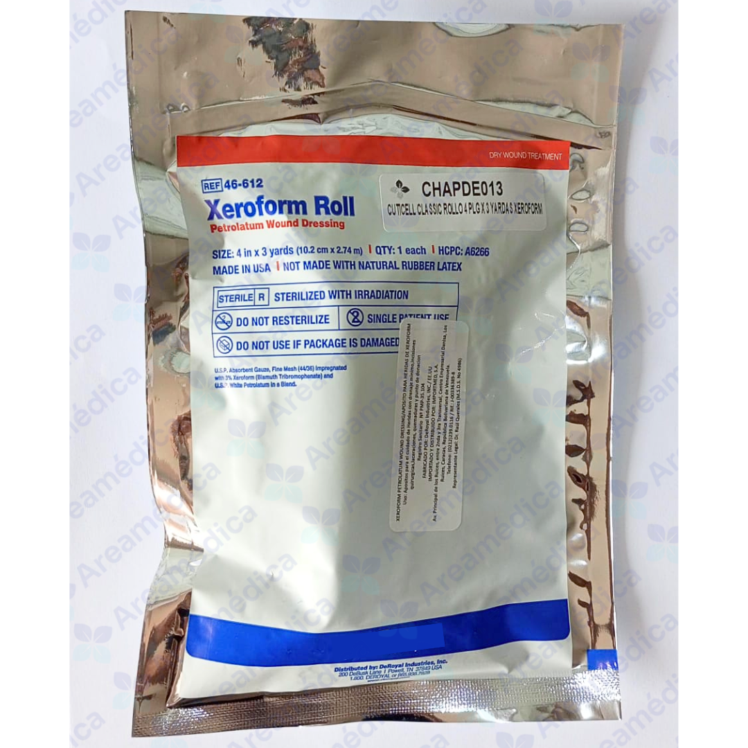 XEROFORM ROLLO 10CM X 2.74M GASA PARAFINADA PRECIO X ROLLO CUTICELL