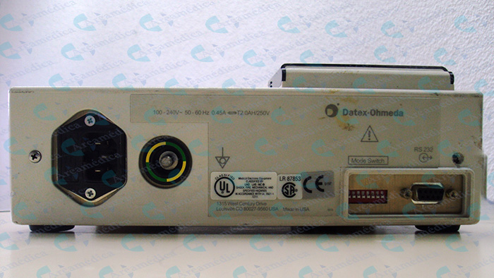 Monitor de oximetria Oximetro Datex Ohmeda 3900 Solo Partes